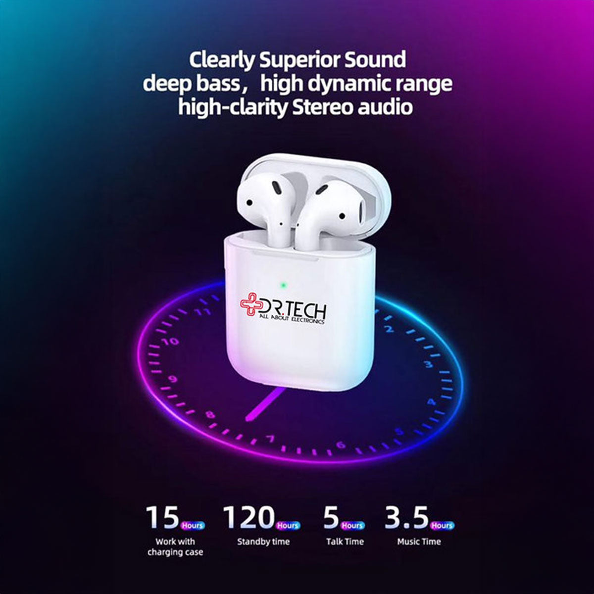Dr.Tech Earpods Bluetooth Wireless