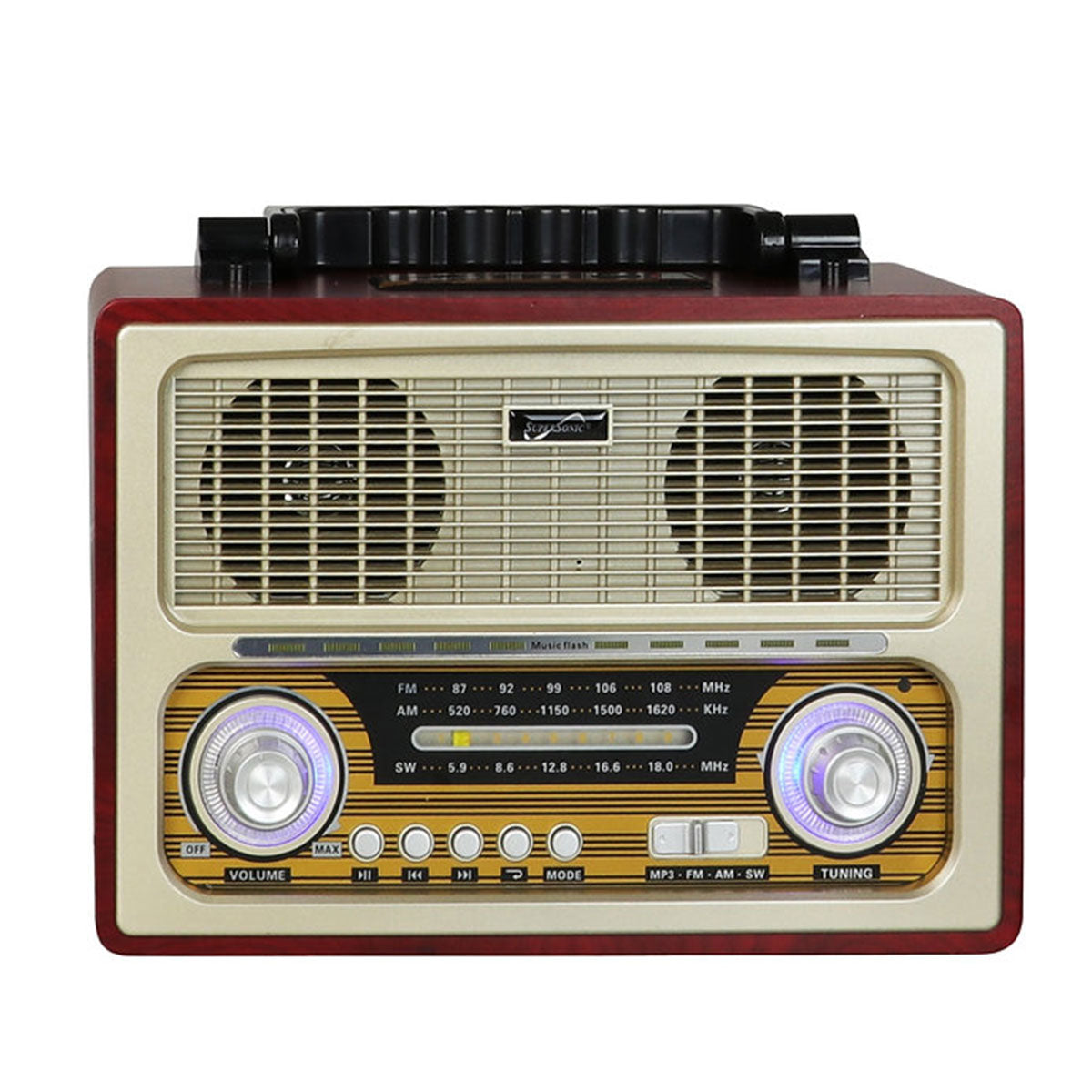 SuperSonic Vintage Retro Multi-function BT Speaker